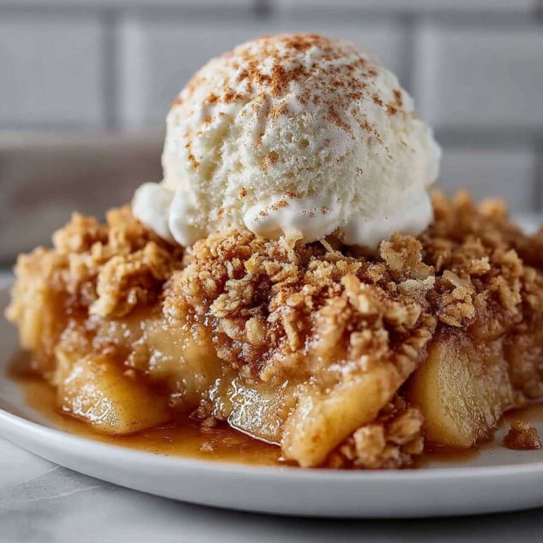 Easy Baked Apple Crumble with Oats & Brown Sugar in 30Mins